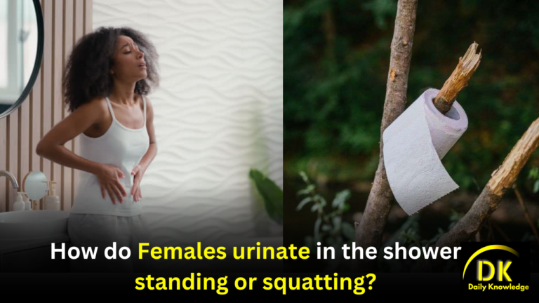 How do females urinate in the shower Standing or Squatting? If girls ...